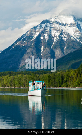 DeSmet boat on Lake McDonald, Lake McDonald Lodge, Glacier National ...