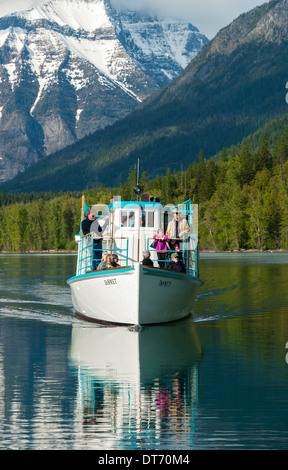 DeSmet boat on Lake McDonald, Lake McDonald Lodge, Glacier National ...