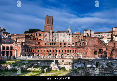 Rome, Italy. Trajan Markets, built in 2nd century AD by Apollodorus of ...