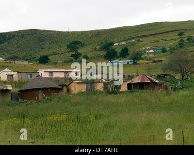 rural dwellings homes landscape kwazulu-natal Stock Photo - Alamy