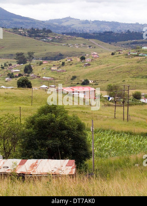rural dwellings homes landscape kwazulu-natal Stock Photo - Alamy