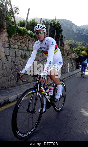 The Portuguese rider and World Champion Rui Costa in the 2014 Majorca ...