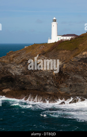 The lighthouse at Trevose Head. North Cornwall, England. September ...