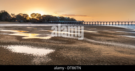 Urangan Pier at night, Hervey Bay, Queensland, Australia Stock Photo ...