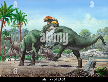 Altirhinus Herbivore Dinosaurs Stock Photo - Alamy