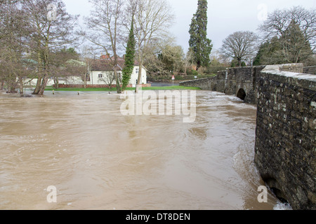 The village of Leintwardine, Herefordshire UK Stock Photo - Alamy