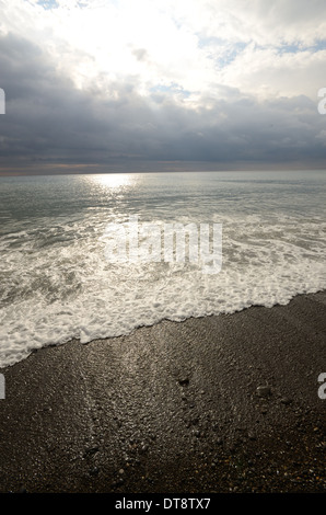 Magic mystic tide at seascape sunset time Stock Photo - Alamy