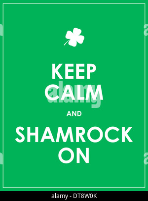 Shamrock wall design Stock Photo - Alamy