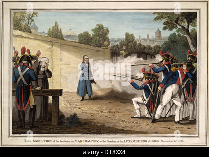 The Execution of Marshal Ney on 7 December 1815, 1868 Stock Photo - Alamy