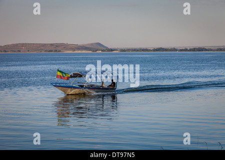 Pleasure Boat, Lake Hawassa, Hawassa, Ethiopia Stock Photo - Alamy