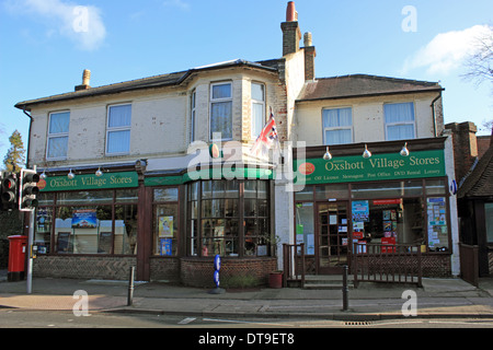 Oxshott village stores in the Elmbridge commuter belt, Surrey, England ...