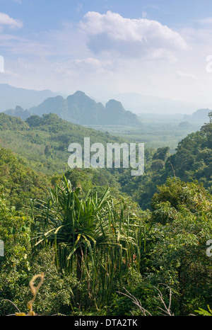 Mountain landscape, Khlong Sok National Park, Ban Khao Ba, Phang Nga ...