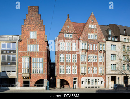 Haus Atlantis building, Böttcherstraße, historic town centre, Bremen ...