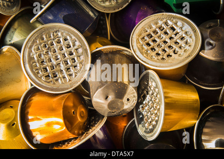 recycling, waste, Aluminium, Al, consumed, used, empty Nespresso ...