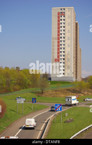 High rise residential buildings at Sighthill in Glasgow, Scotland (File ...