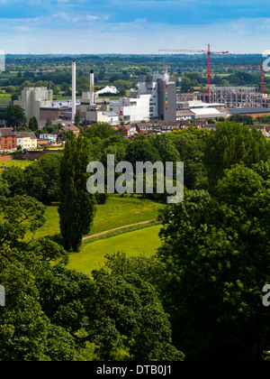 Nestle factory in Tutbury Staffordshire England UK where Nescafe coffee ...