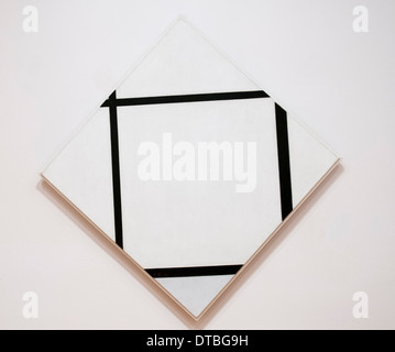 Tableau 1, Lozenge with Four Lines and Gray, Piet Mondrian, 1926 Stock ...