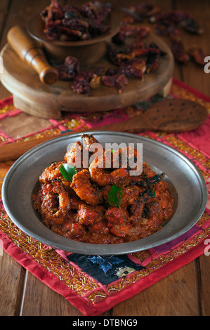 Prawns Balchao. Spicy Goan shrimp dish. Goa India Food Stock Photo - Alamy
