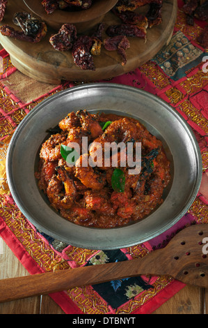 Prawns Balchao. Spicy Goan shrimp dish. Goa India Food Stock Photo - Alamy