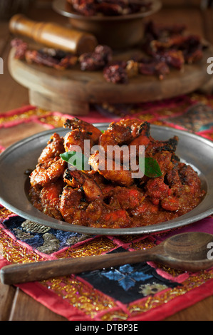 Prawns Balchao. Spicy Goan shrimp dish. Goa India Food Stock Photo - Alamy