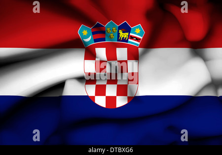 Croatia waving flag Stock Photo - Alamy
