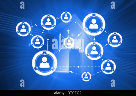 Composite image of community interface Stock Photo - Alamy