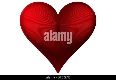 Detailed graphical heart design isolated on white background Stock ...