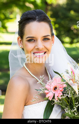 Portrait of a beautiful bride Stock Photo - Alamy
