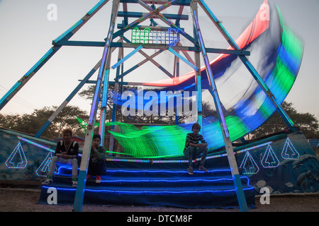 Fun Fair at Bagan during The Ananda Festival Myanmar Stock Photo - Alamy