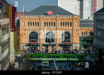 Germany Lower Saxony Hannover Hauptbahnhof Railway Station Stock Photo ...