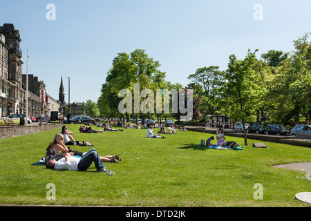 The Stray Park in sunshine, Harrogate, Yorkshire, England Stock Photo ...