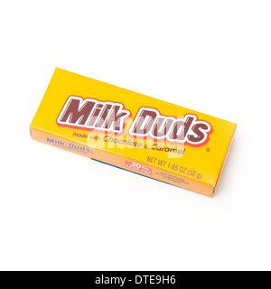 Packet of Milk Duds American chocolate and caramel sweets Stock Photo ...
