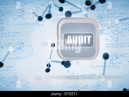 Composite image of audit banner on abstract screen Stock Photo - Alamy