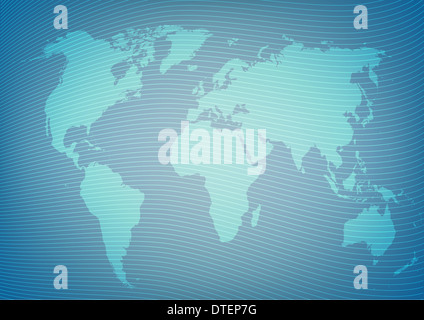 Map of the world blueprint Stock Photo - Alamy