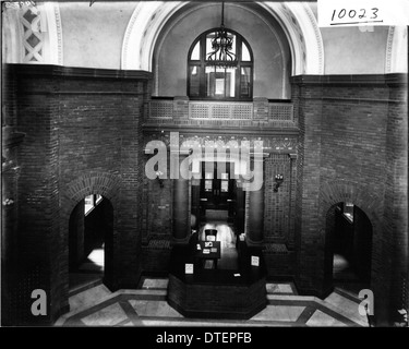 A historic photograph showing the Alumni Library at Miami University ...