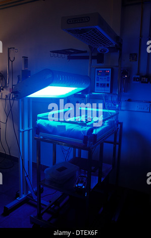New born baby under UV light in a Neonatal ward Stock Photo - Alamy