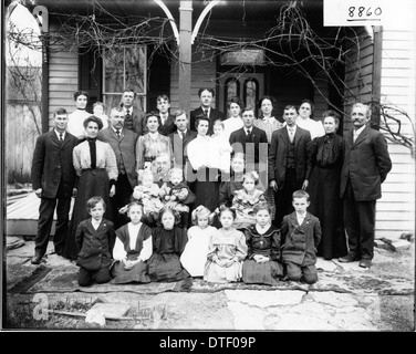 This family portrait from 1908 shows the Charles Smoot family in front ...