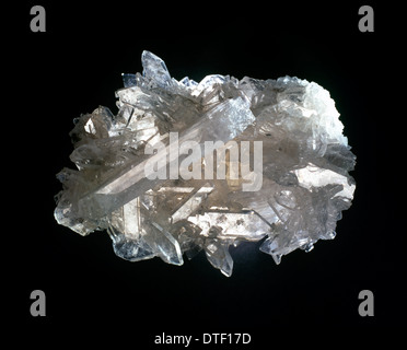 Celestine or celestite is a strontium sulfate mineral. Crystals in ...