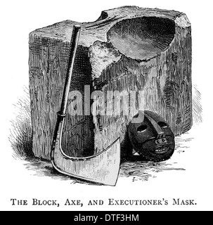 Execution Block Head Axe Stock Photo - Alamy