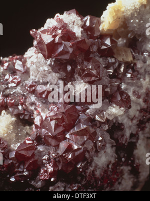 Cinnabar with Quartz Stock Photo - Alamy