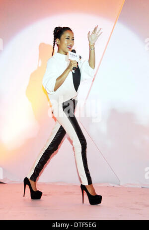 Chinese singer Jike Junyi attends a press conference for her new movie ...