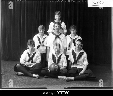 A photograph from the 1917 Western College German Club depicts members ...