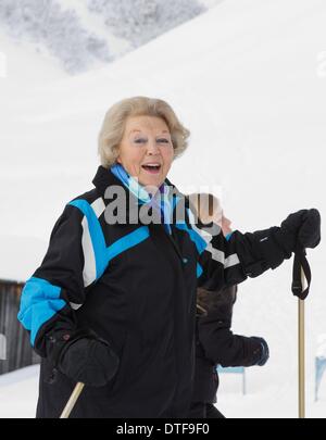 Lech, Austria. 17th Feb, 2014. Dutch Princess Beatrix and her ...