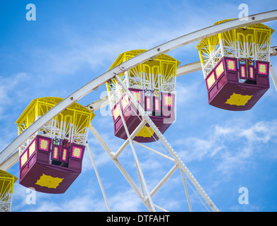 Colourful ferris wheel located on the Geelong Eastern Beach foreshore ...
