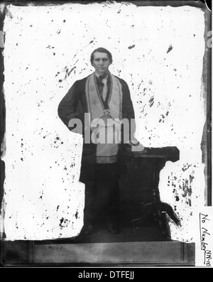 This historical photograph or portrait depicts Rabbi Kahn of Heilbronn ...