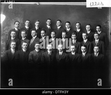 This historical group portrait captures the Omega Psi Rho chapter from ...