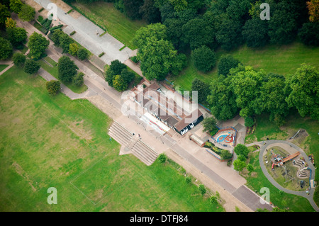 Aerial shot of the Forest Recreation Ground, Nottingham City ...