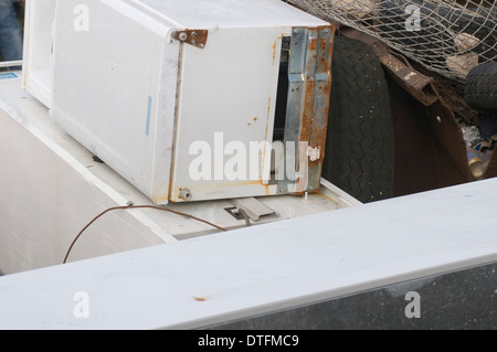 old fridge fridges disposed of at roadside fly tipped tipping tippers ...