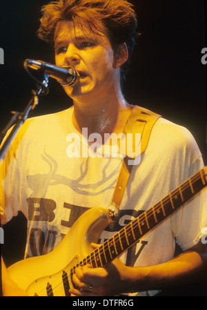 BIG COUNTRY Scottish rock group with Stuart Adamson about 1984 Stock ...