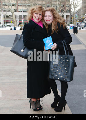 Maritza Castillo arriving at the Betsey Johnson runway show in New York ...